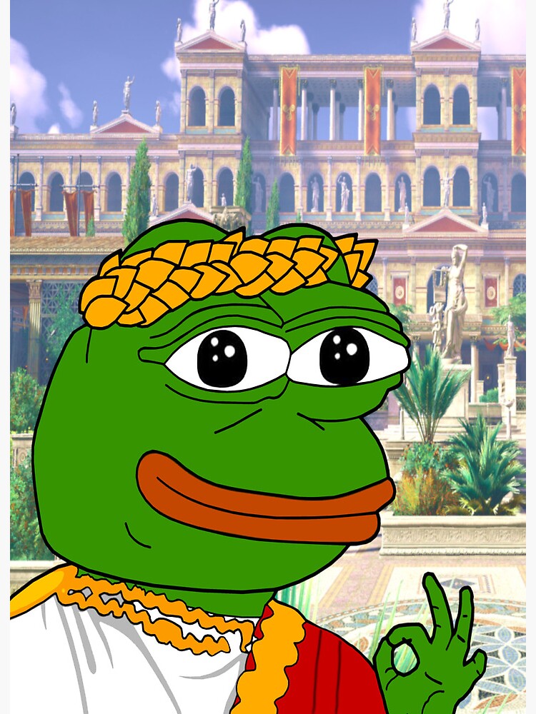 "Roman Emperor Pepe Caesar" Art Board Print for Sale by Slav-Art ...