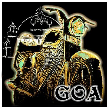 "Royal Enfield In Goa India" Sticker for Sale by thepeanutline | Redbubble