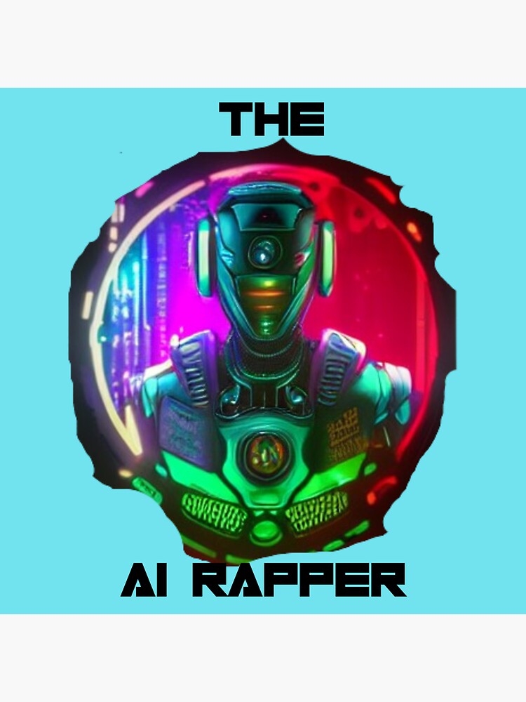 "Futuristic music icon The Ai Rapper" Sticker for Sale by Theairapper ...