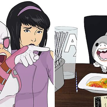 "Gwenpool Meme: Featuring Kate and Jeff!" Sticker for Sale by Roshlyn ...