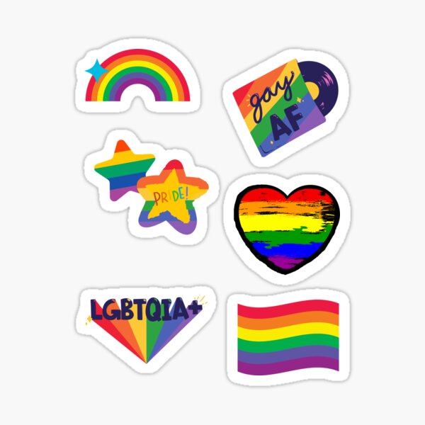 "Pride Rainbow Sticker Pack" Sticker for Sale by Ami-Ami | Redbubble
