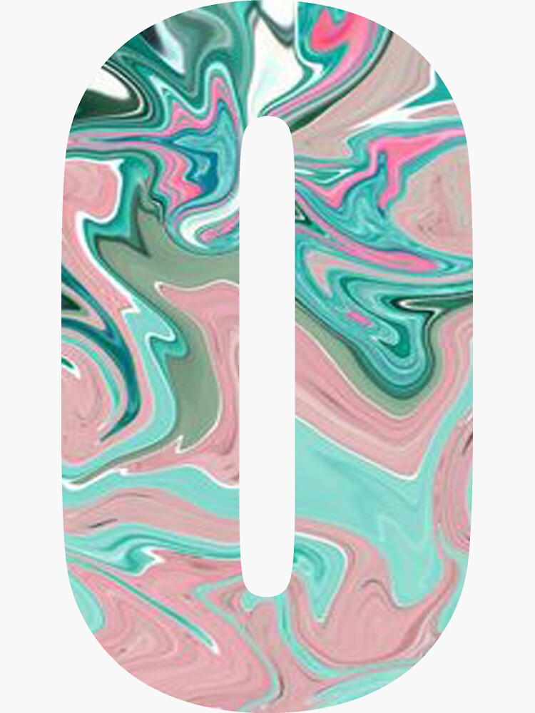 "Paint letter O sticker" Sticker by kaceygreen | Redbubble