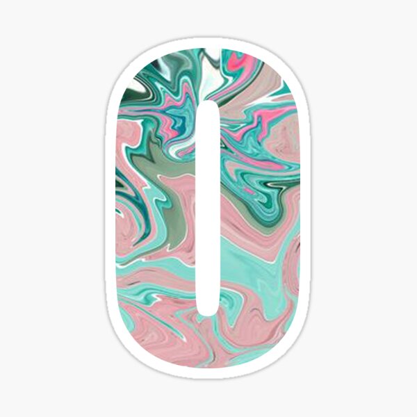 "Paint letter O sticker" Sticker by kaceygreen | Redbubble