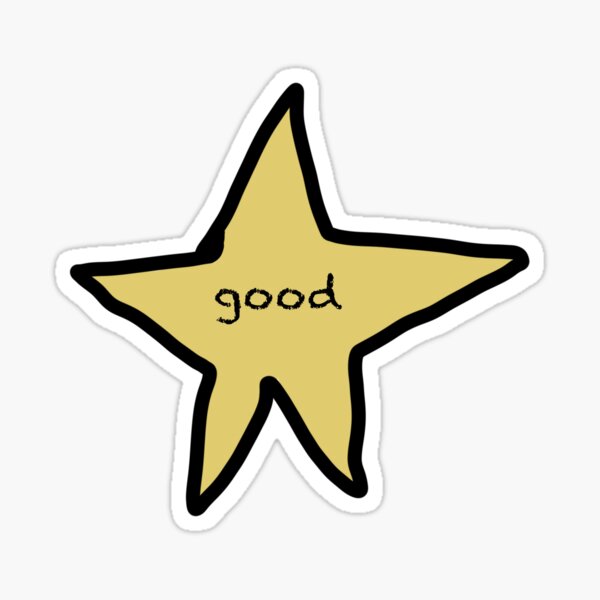 "Good Golden star" Sticker for Sale by KalesChaos | Redbubble