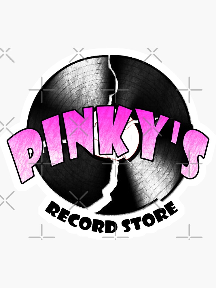 "Pinky's Record store" Sticker for Sale by JTK667 | Redbubble