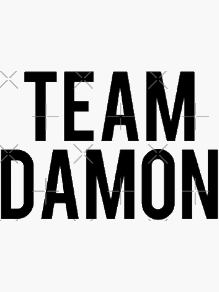 "Team Damon " Sticker for Sale by ouatisworld | Redbubble