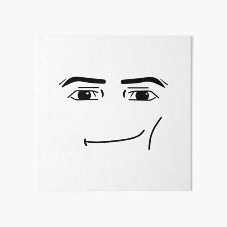 "Man Face Roblox" Art Board Print for Sale by Trendingfy | Redbubble