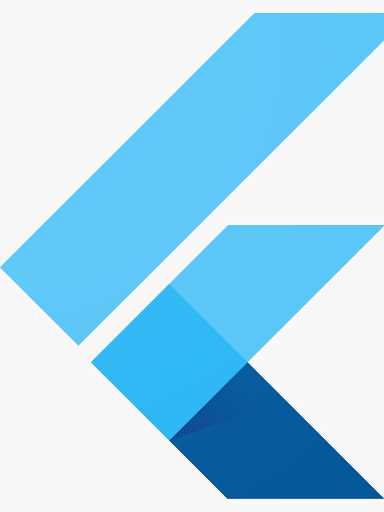 "Flutter Logo Icon Sticker" Sticker for Sale by burakgulnar | Redbubble