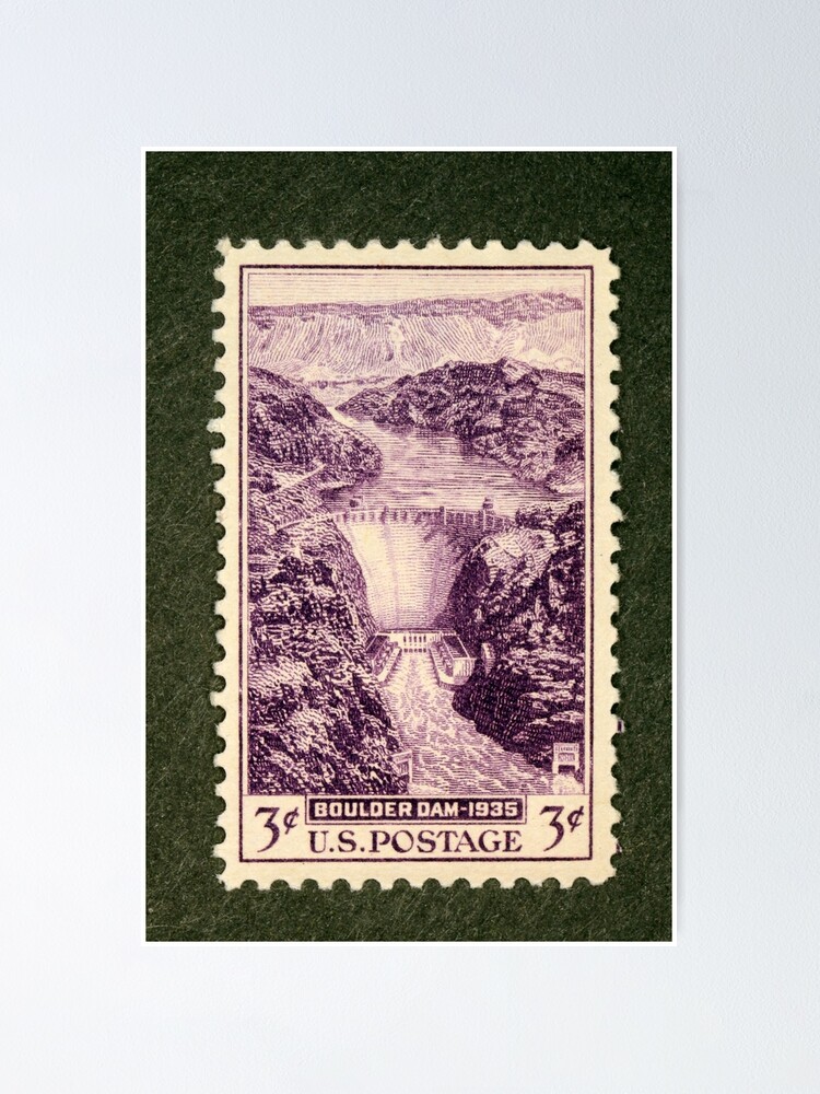 "1935 3c Dedication of Boulder Dam Postage Stamp" Poster by ...