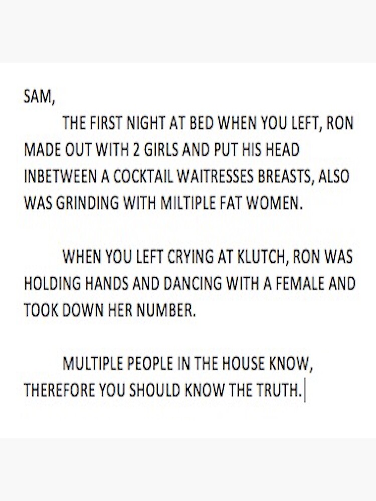 "Letter to Sammi Jersey Shore" Sticker by shanleak | Redbubble