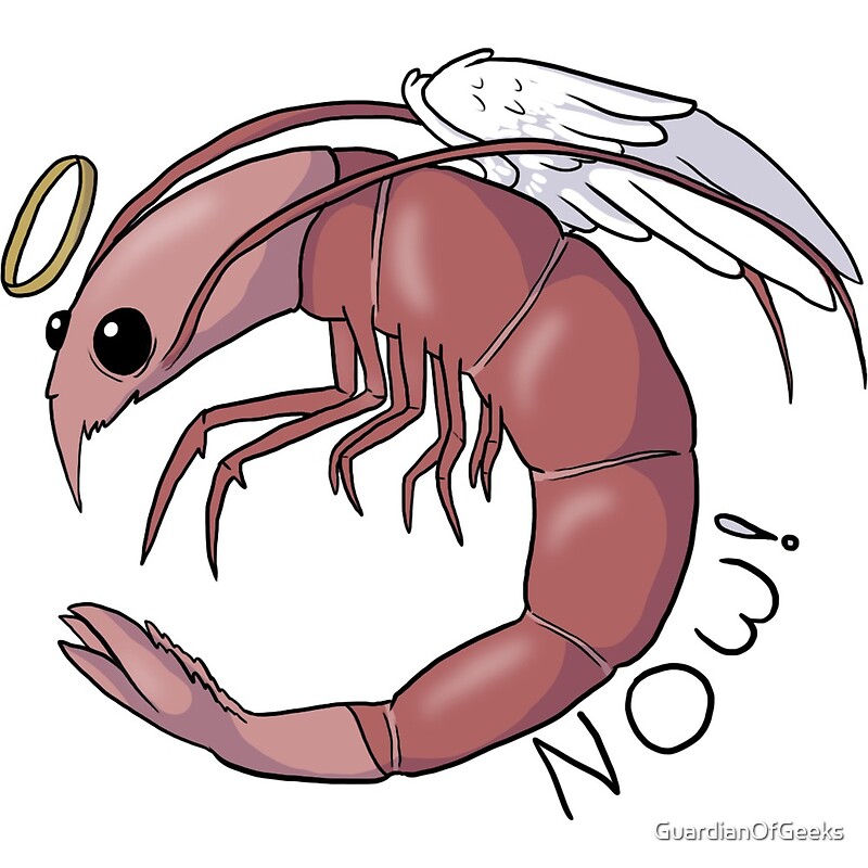 "Shrimp. Heaven. Now!" by GuardianOfGeeks | Redbubble