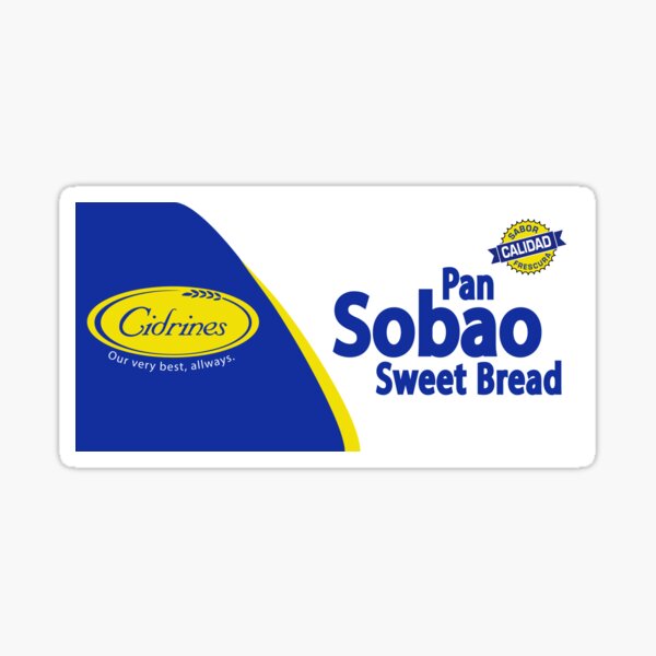 Pegatina for Sale con la obra «pan sobao» de El Borincano | Redbubble