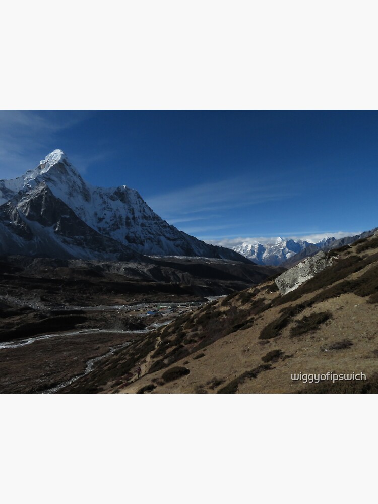 "Chhukhung & Amphu Gyabjen, Nepal" Sticker for Sale by wiggyofipswich ...