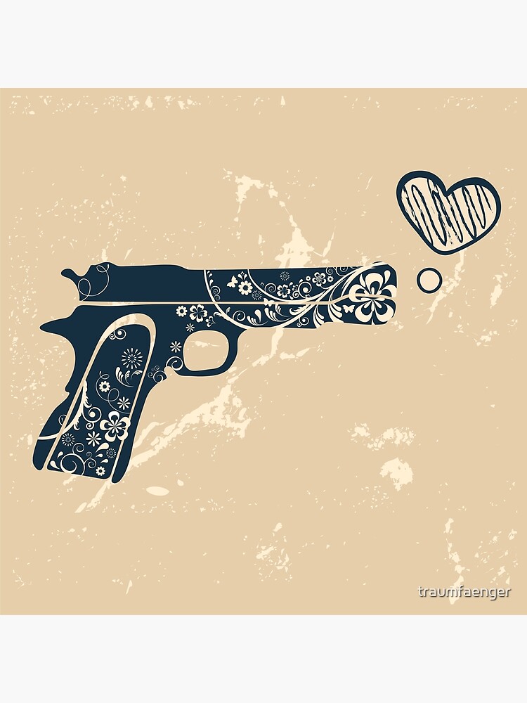 "Love Gun" Greeting Card for Sale by traumfaenger | Redbubble