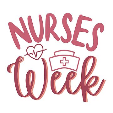 "Happy Nurses Week | Nurse Typographic | Nursing Appreciation ...