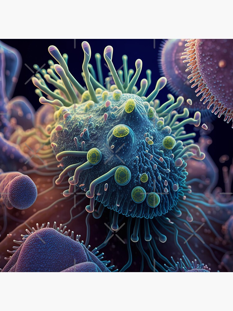 "Microscopic Bacterial Creatures - 10" Sticker for Sale by DexSkullfyre ...