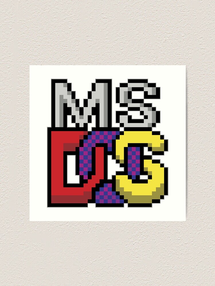 "MS DOS Pixel Art" Art Print by ricerocca | Redbubble