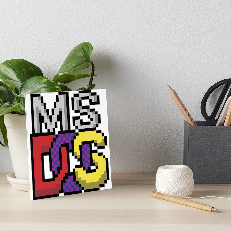 "MS DOS Pixel Art" Art Board Print for Sale by ricerocca | Redbubble