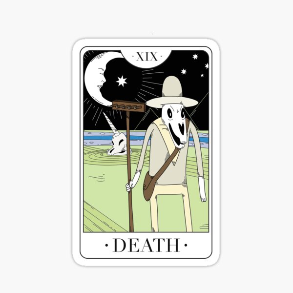 "Tarot Card - Death" Sticker for Sale by thelastwords | Redbubble