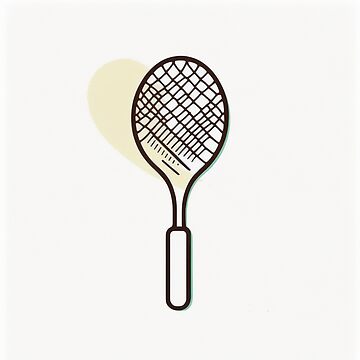 "Padel racket" Sticker for Sale by Mr-Moustache | Redbubble