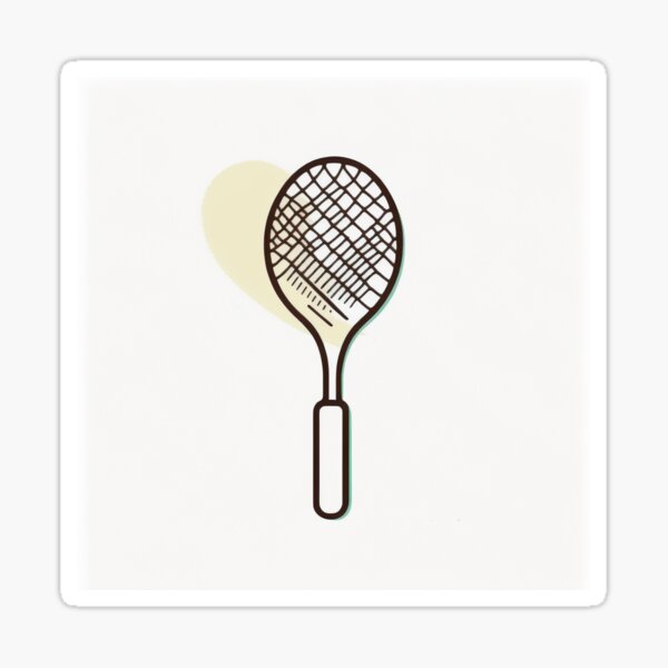 "Padel racket" Sticker for Sale by Mr-Moustache | Redbubble