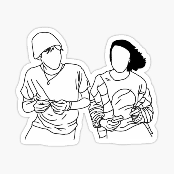 "Hangout" Sticker by DionShields | Redbubble