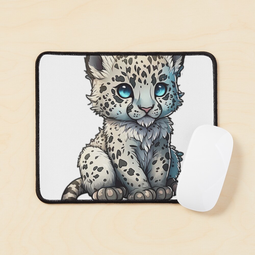 "Cute Chibi Snow Leopard" Sticker for Sale by wildlifezen | Redbubble