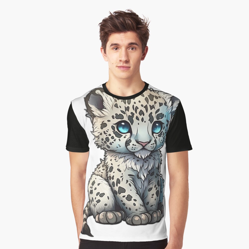 "Cute Chibi Snow Leopard" Sticker for Sale by wildlifezen | Redbubble