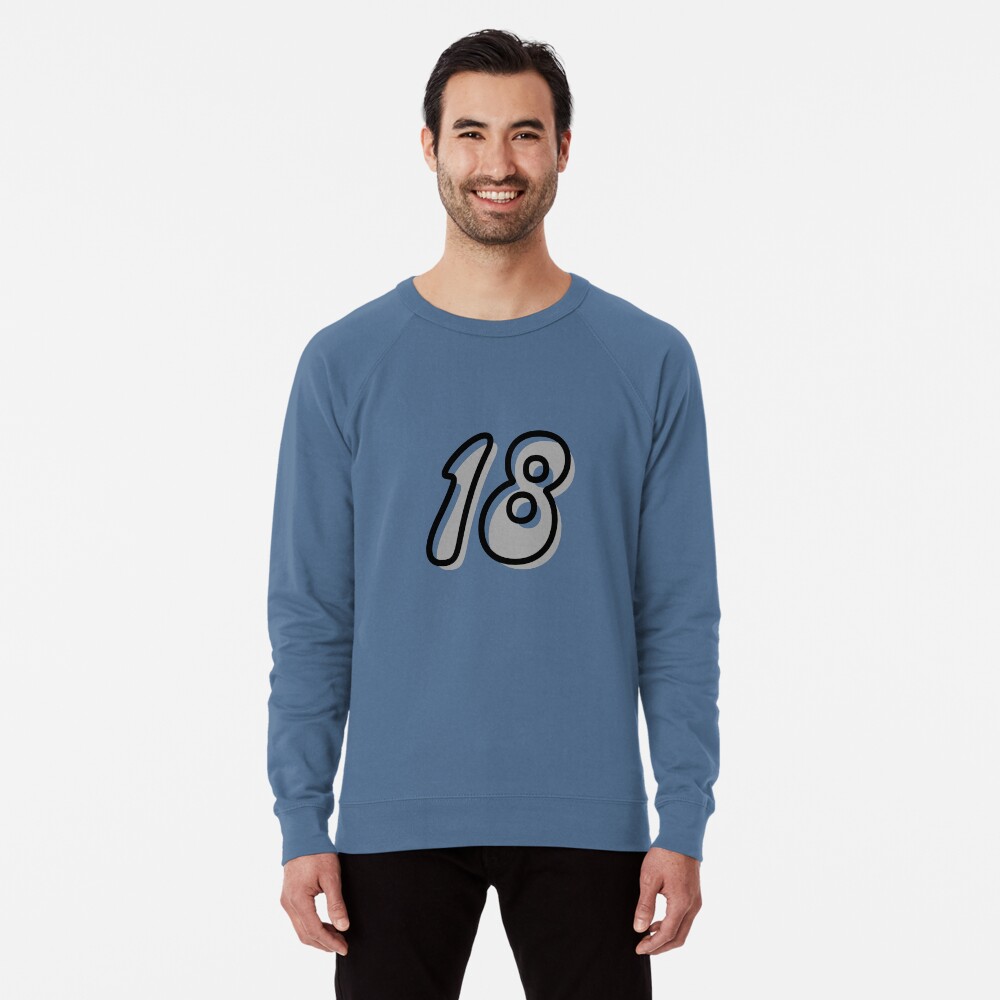 "Number 18" Sticker for Sale by mankindvm | Redbubble