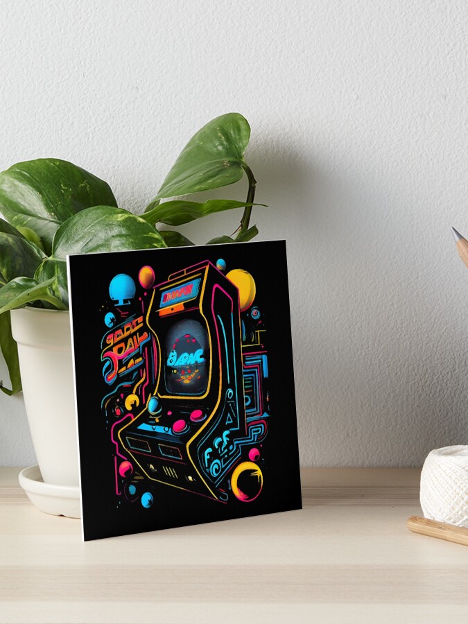 "Retro Arcade Machine" Art Board Print for Sale by pedrogag | Redbubble