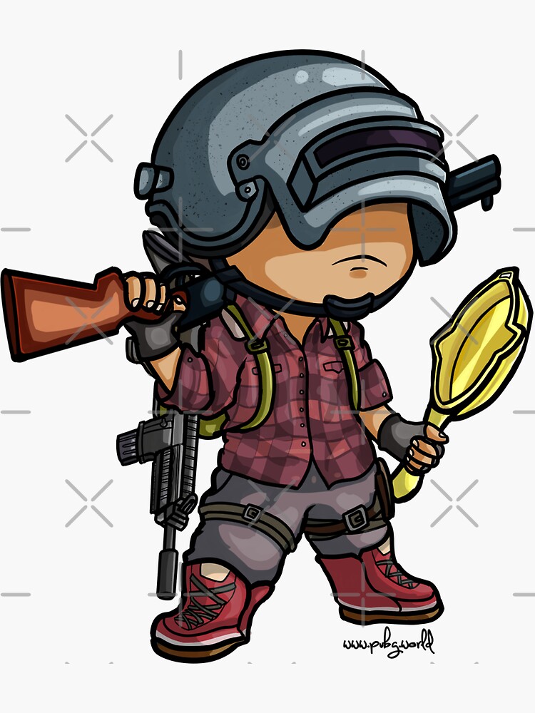 "PUBG - Chibi Style" Sticker for Sale by HazeProduktion | Redbubble