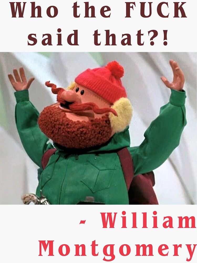 "William Montgomery" Sticker for Sale by NostalgiacNT | Redbubble