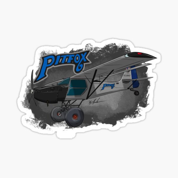 "The Pitfox Kitfox " Sticker for Sale by Statepallets | Redbubble