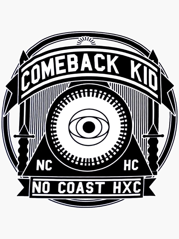 "comeback kid" Sticker for Sale by rshoulers | Redbubble
