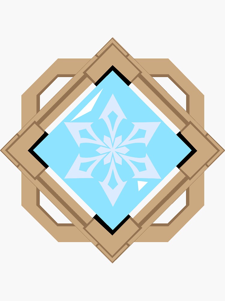 "Genshin Impact Cryo Liyue Vision" Sticker for Sale by pelicanpark ...