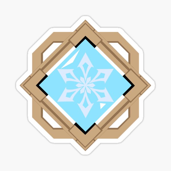 "Genshin Impact Cryo Liyue Vision" Sticker for Sale by pelicanpark ...