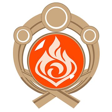 "Genshin Impact Pyro Inazuma Vision" Sticker for Sale by pelicanpark ...