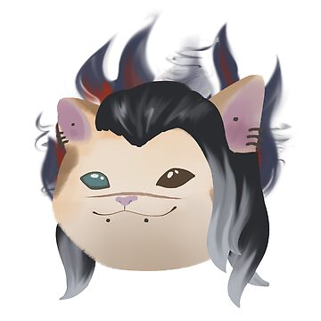 "emo cat" Sticker for Sale by Honeydew-milkT | Redbubble