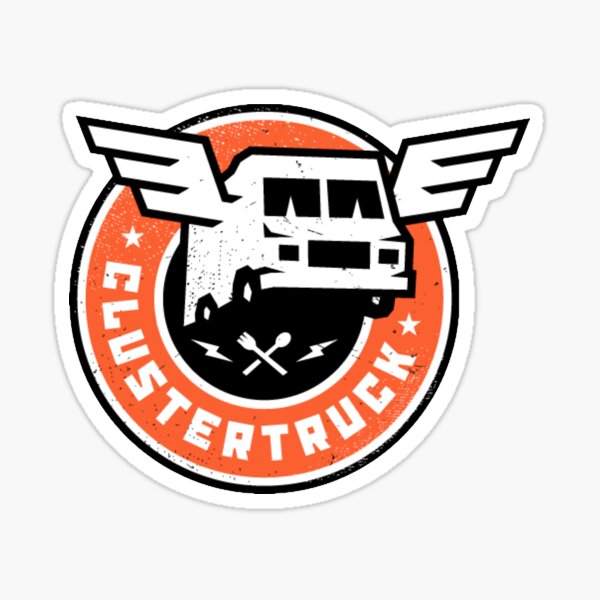 "ClusterTruck Logo" Sticker for Sale by TurretedSloth | Redbubble