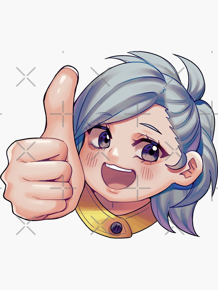 "mizuki thumbs up" Sticker for Sale by bubbie-tea | Redbubble
