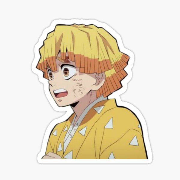 "demon slayer zenitsu-5" Sticker for Sale by Sssd22 | Redbubble