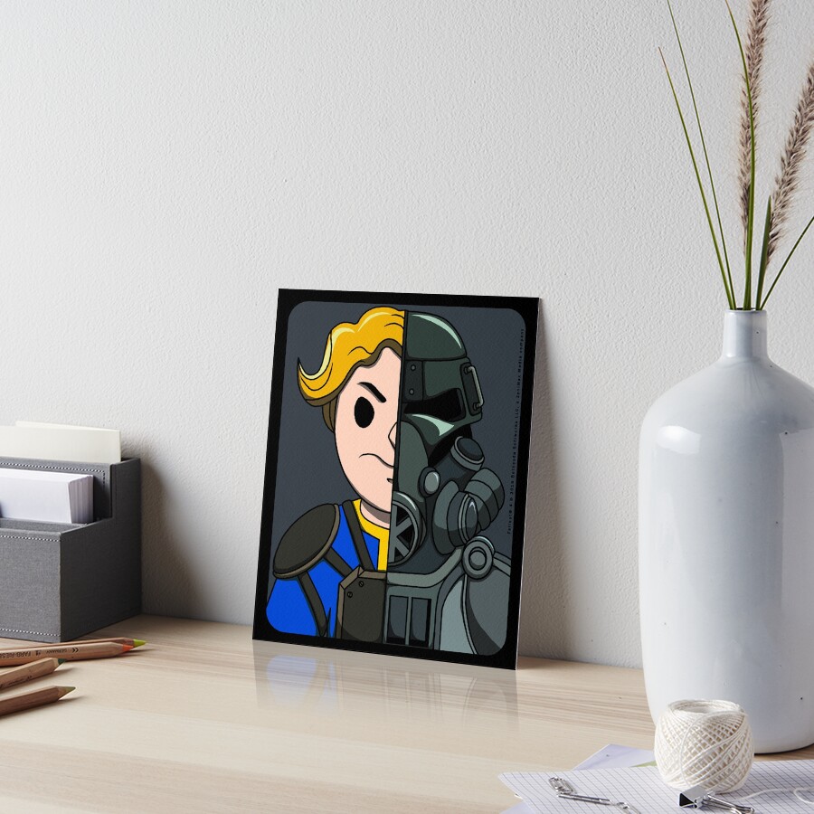 "Vault Boy x Power Armor (Fallout 4)" Art Board Print for Sale by ...
