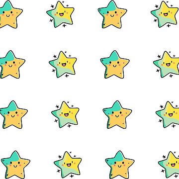 "Cute star sticker sheet" Sticker for Sale by iantony | Redbubble