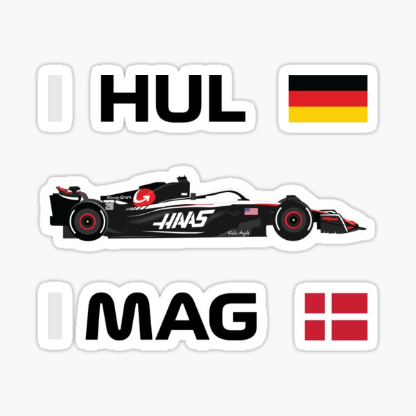 "Haas F1 Team 2023 VF23 Kevin Magnussen Nico Hulkenberg" Sticker for ...