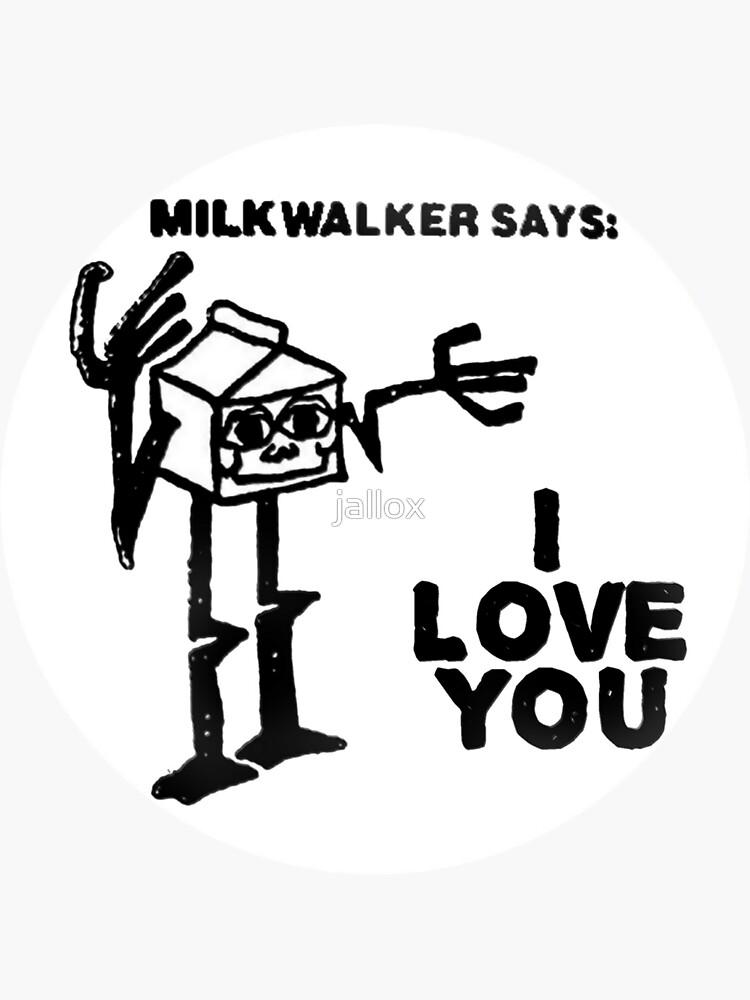 "Milkwalker" Sticker for Sale by jallox | Redbubble