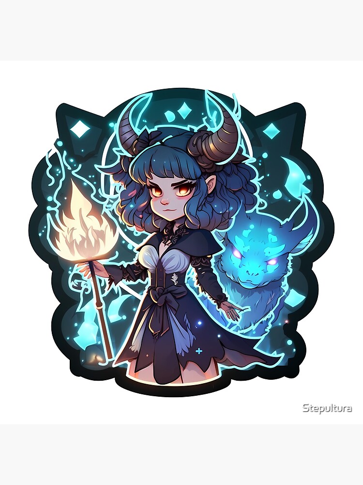 "Spooky Zodiac Witch Girl - Taurus" Poster for Sale by Stepultura ...