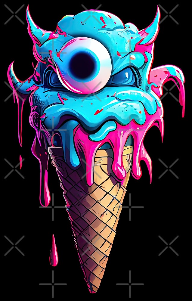 "Monster of Ice Cream Cone" by p1kolo | Redbubble