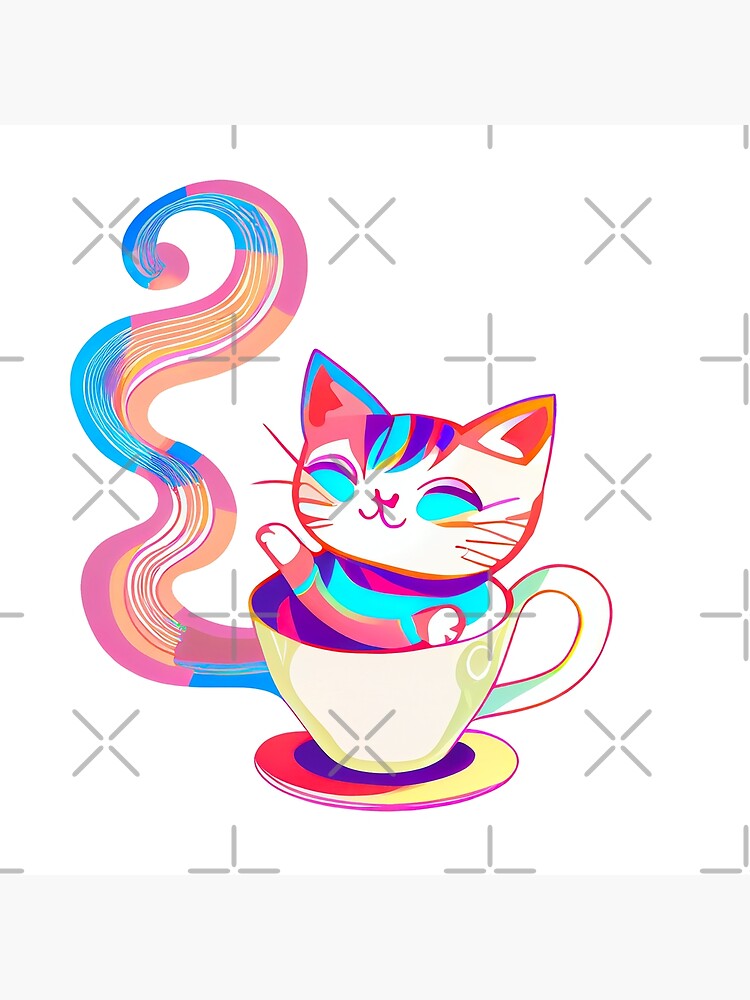 CoffeeCat - Cat in Coffee Wonderland Premium Matte Vertical Poster sold by Inam Khan | SKU ...