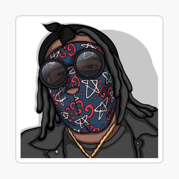 "Trap Mask" Sticker by artworkgodz | Redbubble