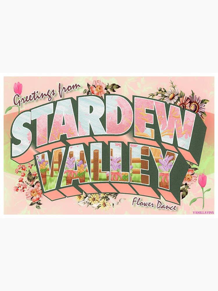 "Flower Dance Clean Postcard - SDV" Sticker for Sale by vanillavins ...